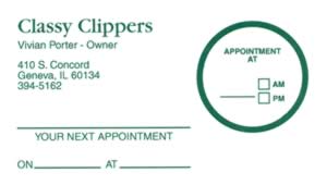 Appointment Cards | Removable Sticker Reminder Cards