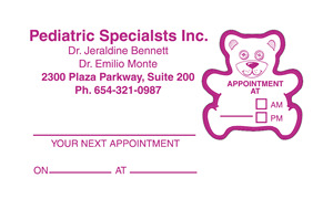 Appointment Cards | Removable Sticker Reminder Cards