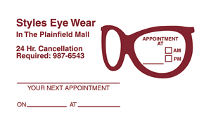 Appointment Cards | Removable Sticker Reminder Cards